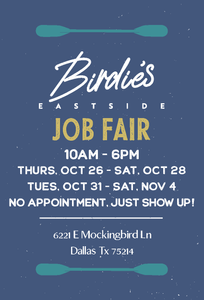 BOH- Cook/Dishwasher at Birdies Eastside in Dallas, TX